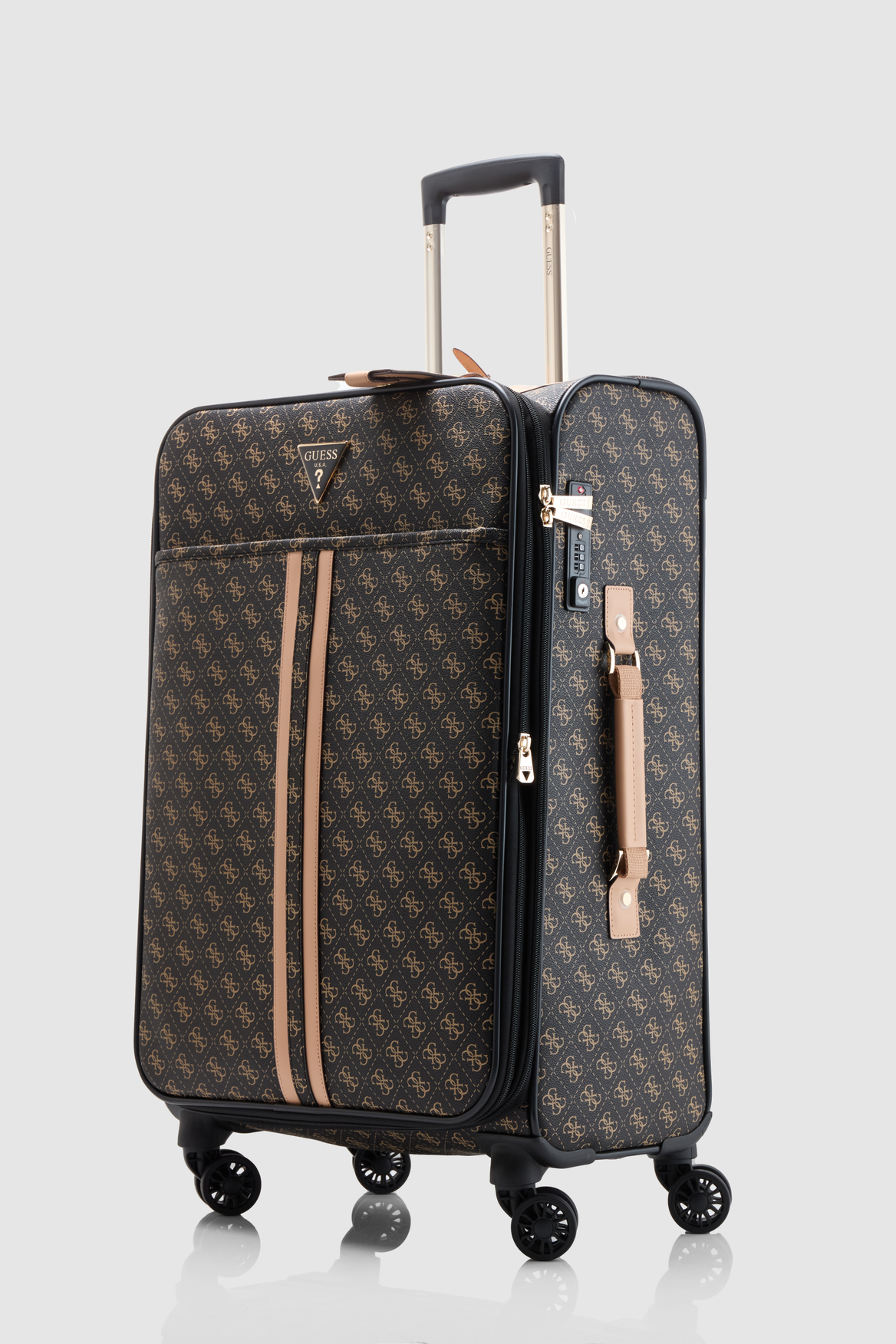 Guess Logo Bask Check-In 69cm Suitcase – Strandbags New Zealand